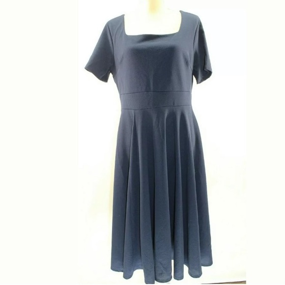 Karen-T | Dresses | Karent Design Navy Threequarter Sleeve Aline | Poshmark